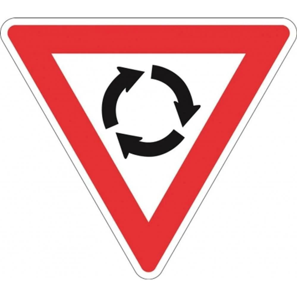Buy Roundabout Sign (750mm) - Road Signs - Safehub Australia – Safehub ...